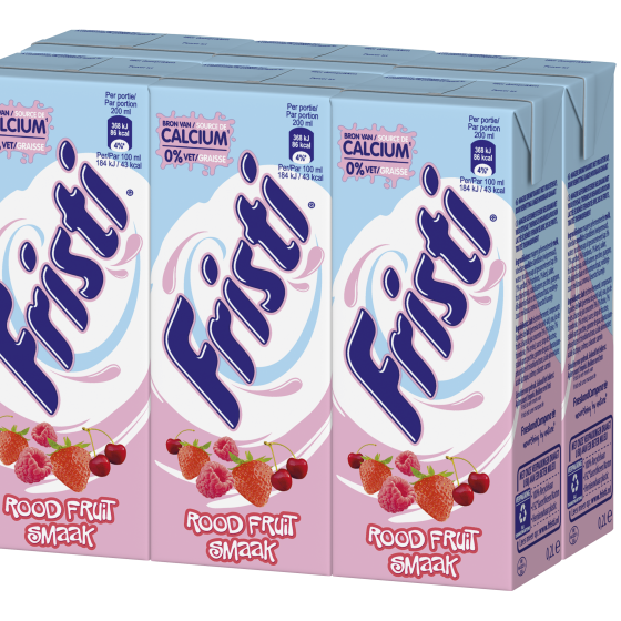 Fristi Rood Fruit Smaak Blikje 250ml